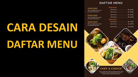 Cara Membuat Daftar Menu Makanan Di Powerpoint 58 Koleksi Gambar