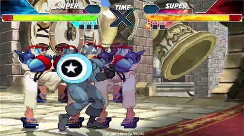 Cyber Ryu Vs Captain America Youtube