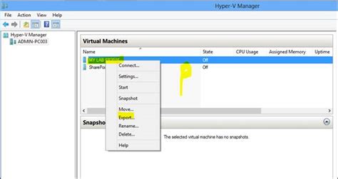 How To Import And Export Virtual Machines On Windows Hyper V Server