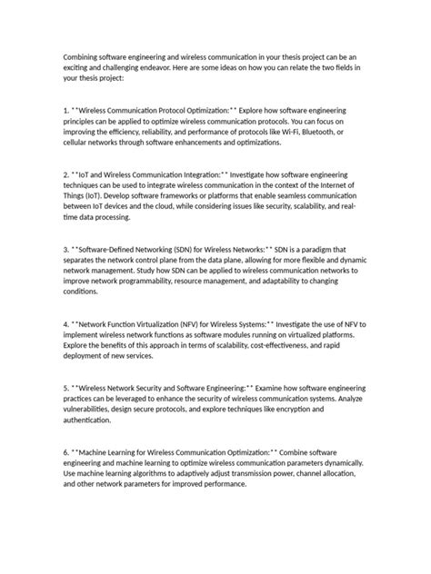 Thesis Idea For Communication And Computer Engineers Pdf Computer