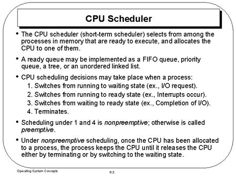 Chapter 6 Cpu Scheduling Basic Concepts Scheduling Criteria