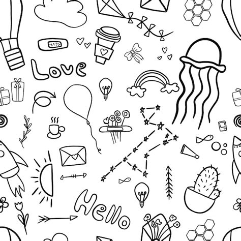 Premium Vector Doodles Pattern