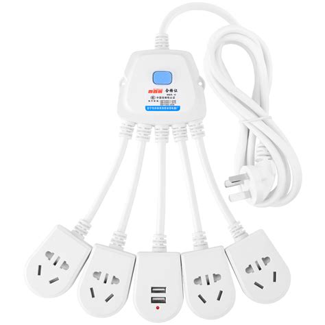 创意插座家用usb多孔功能插排延长线排插智能电源转换器纯铜插板 虎窝淘