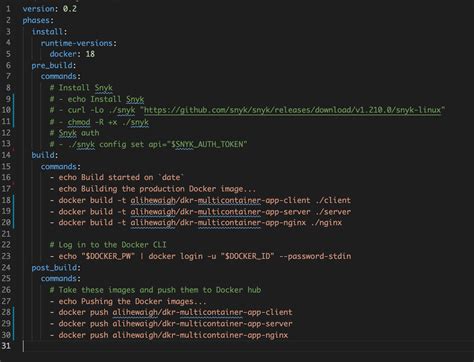Amazon Web Services Aws Codebuild With Multi Docker Containers
