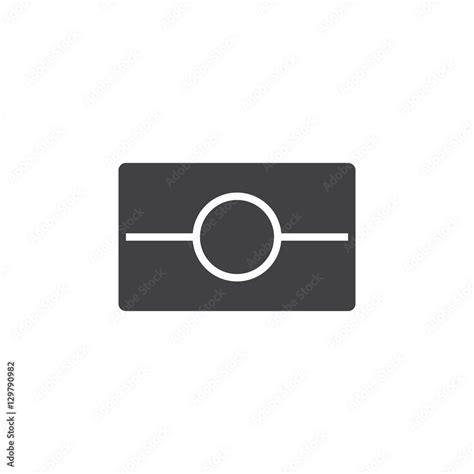Biometric Passport Symbol Epassport Icon Vector Filled Flat Sign