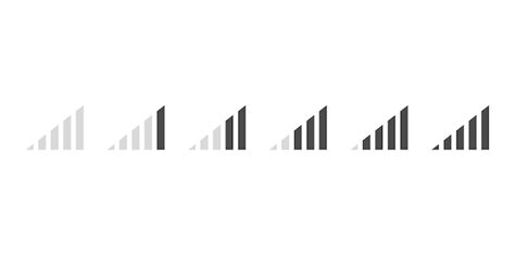 Premium Vector Connection Icon Set Mobile Phone Bar Icons Signal