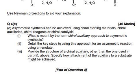 2 H20o 2 H20 OH Use Newman Projections To Aid Your Chegg Com