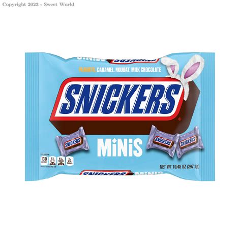 040000554691 Snickers Minis Easter Chocolate Candy Bar Assortment 10 48 Oz Bag