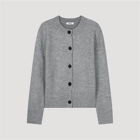 포스티 라운드넥 버튼 니트 가디건sskcdo42520mg