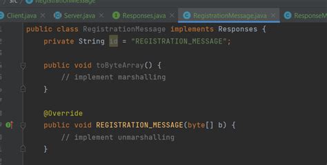 networking java how to marshall code on a network message stack overflow