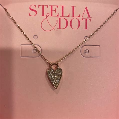 Stella And Dot Jewelry Stella Dot Necklace Delicate Heart Rose Gold