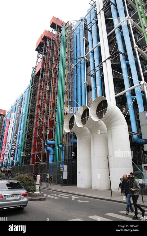 Centre Pompidou High Tech Architectures Inside Out Landmark Ezpju