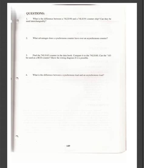 Solved EXPERIMENT SYNCHRONOUS COUNTERS OBJECTIVES Chegg