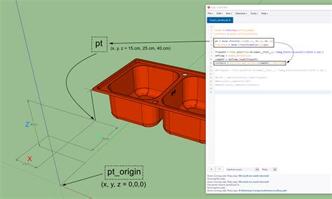 Insert A Component Skp File In A Precise Point Of The Model Space Su