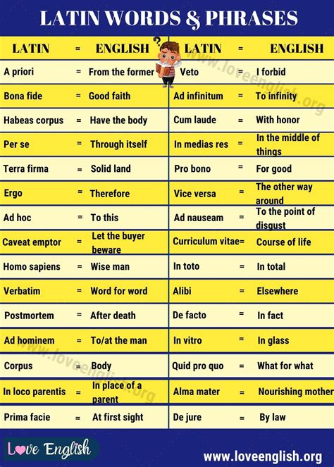 Latin Words