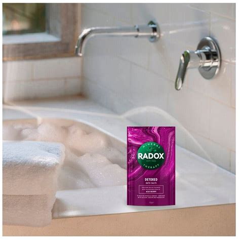 Radox Acai Berry Detoxed Therapy Bath Salt 900g 4 Pack Wilko
