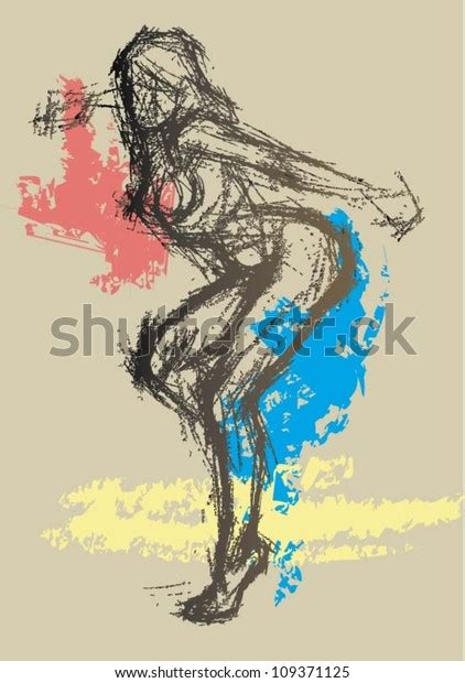 Sexy Abstract 1 Figure Sketch Abstract Stock Vector Royalty Free 109371125 Shutterstock