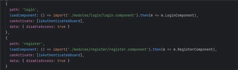Typescript How Can You Use Angulars Canactivate To Negate The Result