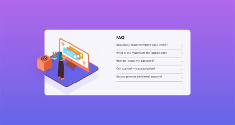 Frontend Mentor Responsive Faq Card Using Reactjs And Scss Coding