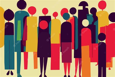 Premium Vector Illustration People Of Different Races In Defense Of