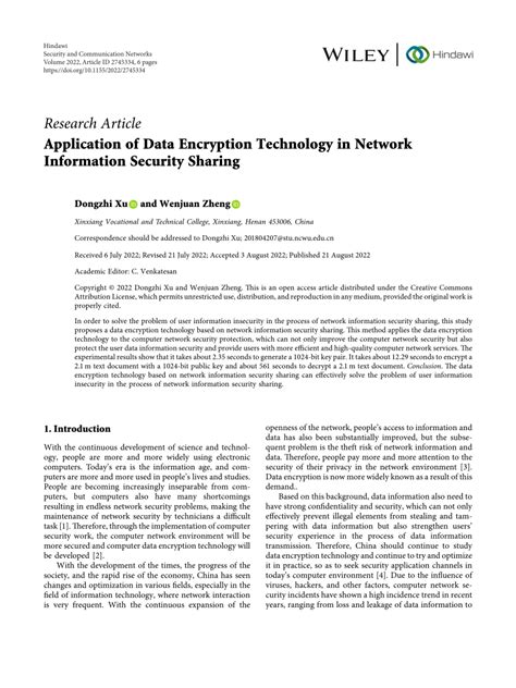 pdf application of data encryption technology in network information