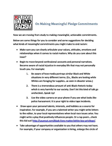 Integrity Pledge Sample Pdf Template