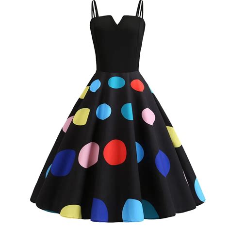 Kancoold 드레스 여성 여름 레트로 폴카 도트 레이디 우아한 민소매 캐미솔 서스펜더 드레스 달콤한 새 드레스 Momen 20may14dresses Aliexpress