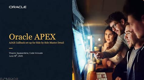 Oracle Apex Master Detail Side By Side Ajax Refresh Youtube