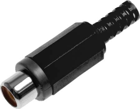 RCA Line Socket Black Wiltronics
