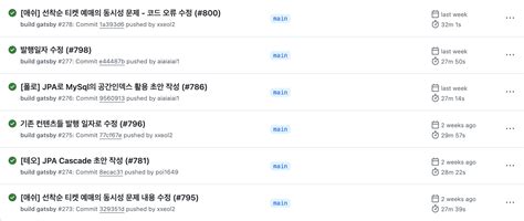 빌드 타임을 개선한다 · Issue 804 · Woowacoursetecoble · Github