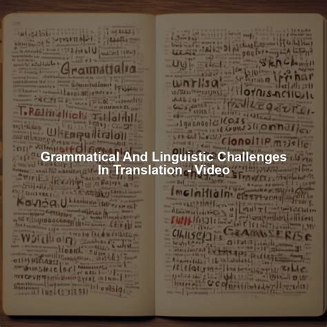 Grammatical And Linguistic Challenges In Translation Video Dubbingking