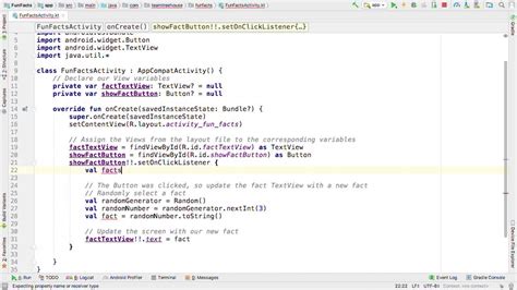 Choosing A Random Fact How To Build A Simple Android App With