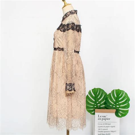 Осеннее кружевное платье для женщин Del Luna отель та же леди Iu