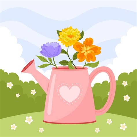Free Vector Flat Background For Springtime Season