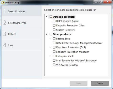 In The Select Products Dialog Check The Relevant Products And Click Next