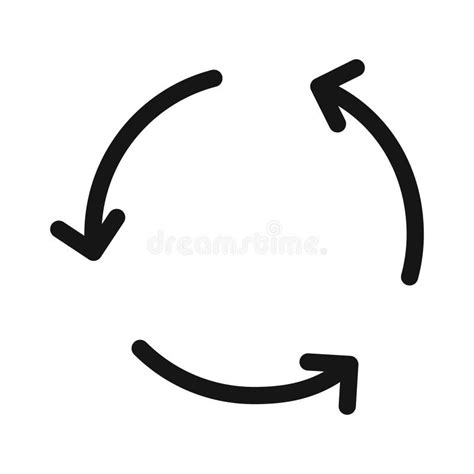 Synchronization Icon Black Line Art Vector Stock Vector Illustration Of Gear Circular 326531331