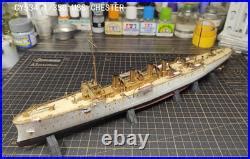 Uss Chester Cy534 Cs1 Cl1 Model Kit Detailed Naval Cruiser Assembly Set