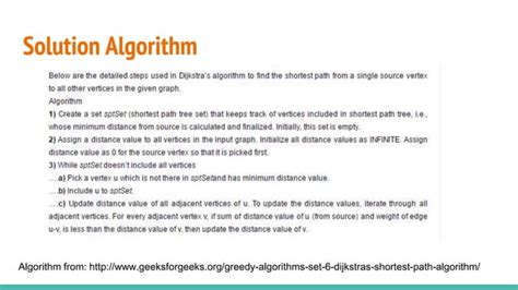 dijkstra algorithm a dynammic programming approach ppt