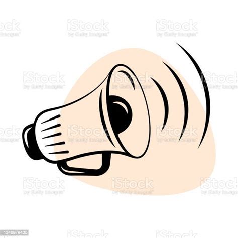 라우드 스피커 일러스트레이션 메가폰 아이콘 얇은 선입니다 흰색 배경에서 격리된 스피커 아이콘입니다 벡터 개념에 대한 스톡 벡터 아트 및 기타 이미지 Istock