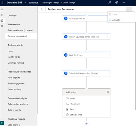 Sales Accelerator Preview Dynamics 365 Talk