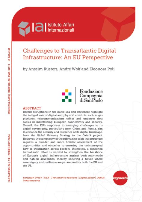 Challenges To Transatlantic Digital Infrastructure An Eu Perspective Cep Centre For