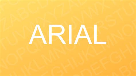 Arial Font Overview Find Your Font