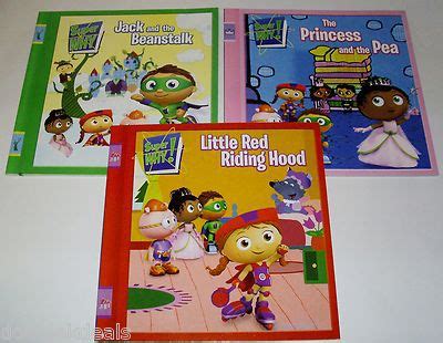New Set Of 3 Super Why Story Books Reading Aventures With Whyatt
