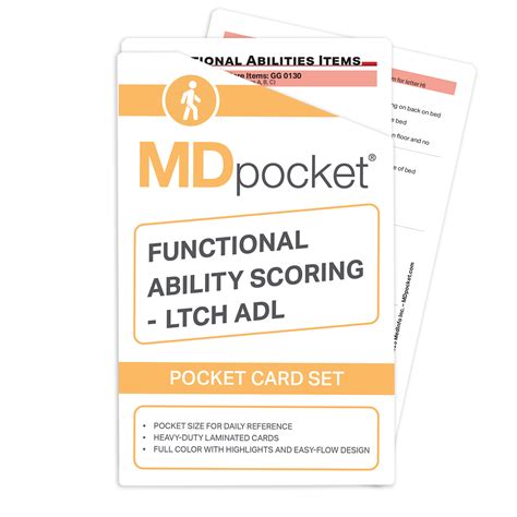 Functional Ability Scoring Ltch Adl Pocket Card Functional Ability Scoring Ltch Adl Pocket Card