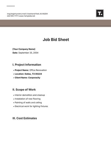 Free Lawn Care Bid Sheet Template To Edit Online