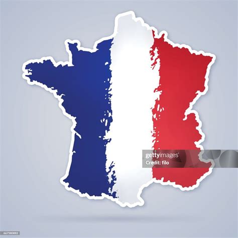 France Flag Map High Res Vector Graphic Getty Images