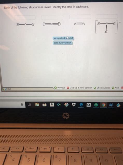 Solved Each Of The Following Structures Is Invalid Identify
