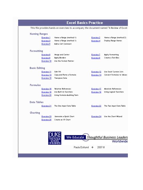 Excel Basics Practice Naming Ranges Download Free Pdf Microsoft