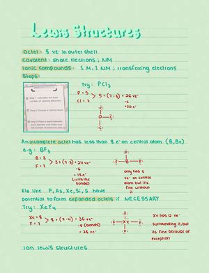 Lewis Structures Lecture Notes CHEM 130 Studocu