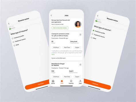 Resume Mobile App Ui By Ui Ants On Dribbble